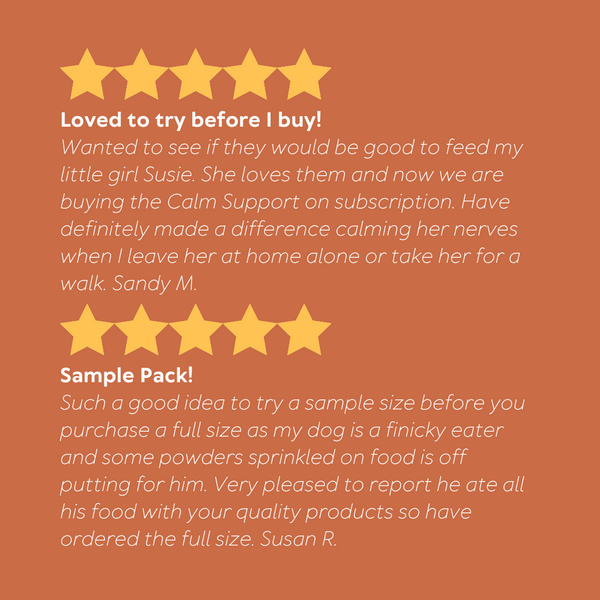 Sample Trial Pack of 12 Supplement Sample Sachets - Australian Pet Organics